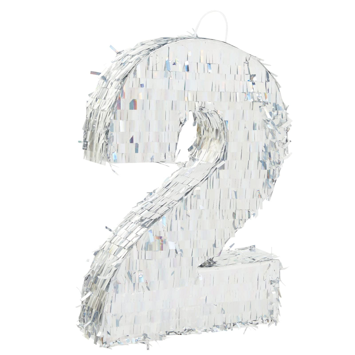 Number Two Silver Pinata Large– PartyMonster.ae