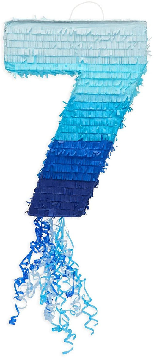 Number Seven Blue Pinata Large– PartyMonster.ae