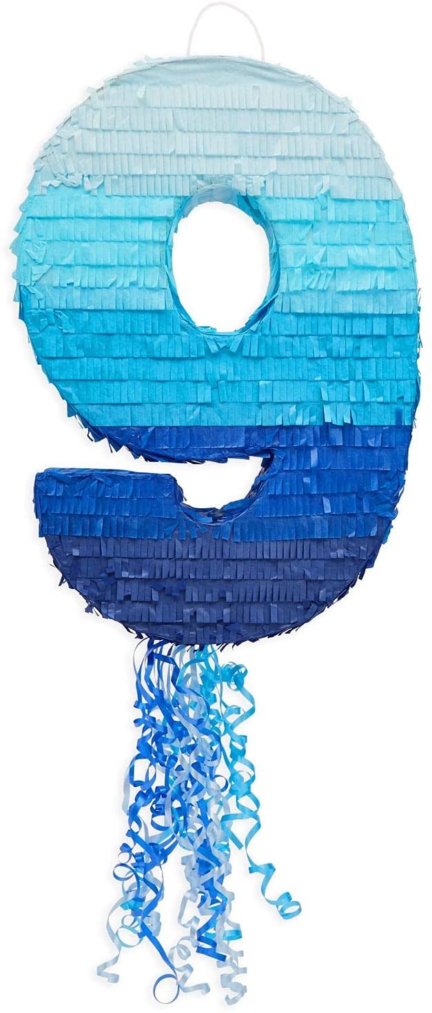 Number Nine Blue Pinata Large– PartyMonster.ae